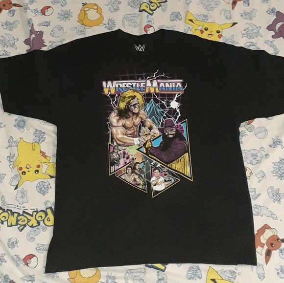 WWE | Shirts | New Wwe Wrestlemania Shirt Wrestling Tee Wwf Wcw Ecw Aew ...